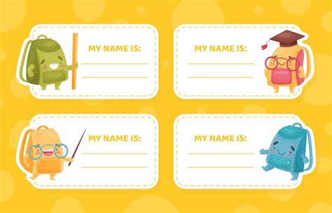 School Name Card Vector Art Icons And Graphics For Free Download