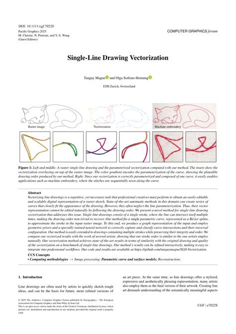 Pdf Single‐line Drawing Vectorization