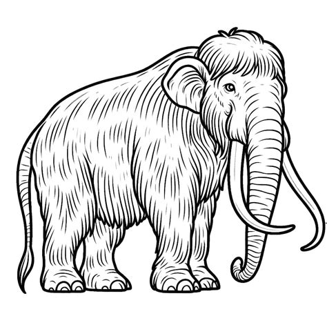 Tô Màu Voi Ma Mút Tranh Tô Màu Cho Bé