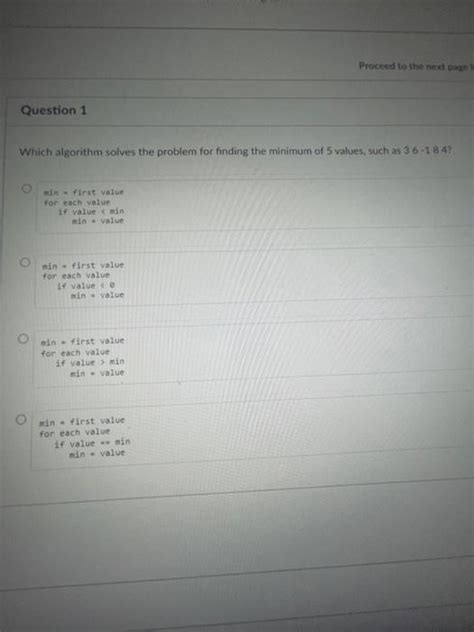 solved procked to the noxt purke question 1 which algorithm