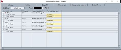 unwanted audio from input 1 and 2 to speakers r cubase