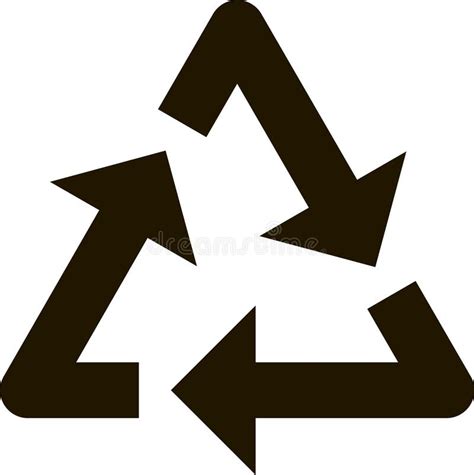 Universal Recycling Symbol Featuring Three Arrows In A Continuous Loop Illustrating The