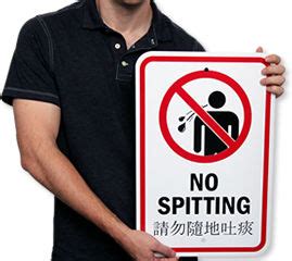 Please Do Not Spit In Trash