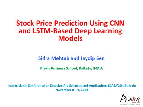 Pdf Stock Price Prediction Using Cnn And Lstm Based Deep Learning Models