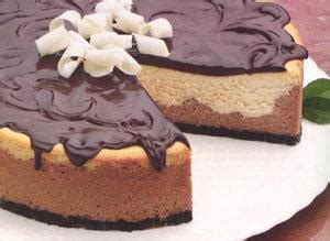 Triple Chocolate And Vanilla Cheesecake Recipe
