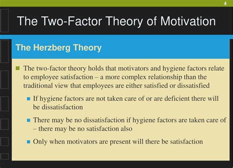 Ppt The Two Factor Theory Of Motivation Powerpoint Presentation Free Download Id 1075543