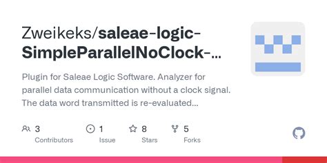 GitHub Zweikeks Saleae Logic SimpleParallelNoClock Analyzer Plugin For Saleae Logic Software
