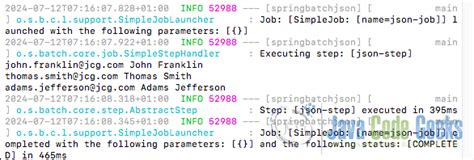 Implementing JSON Item Reader And Writer In Spring Batch Java Code Geeks