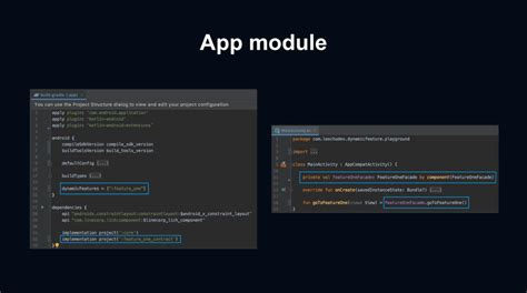 สรุป best practices สำหรับ modularized app ที่มี dynamic features จาก