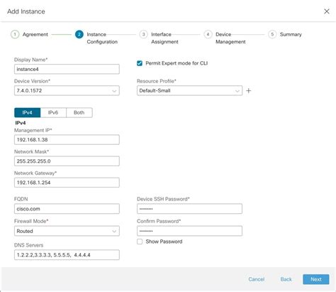 Cisco Secure Firewall Management Center Device Configuration Guide 74 Multi Instance Mode