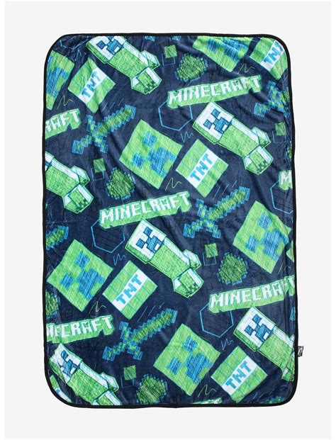 Minecraft Creeper Throw Blanket Hot Topic
