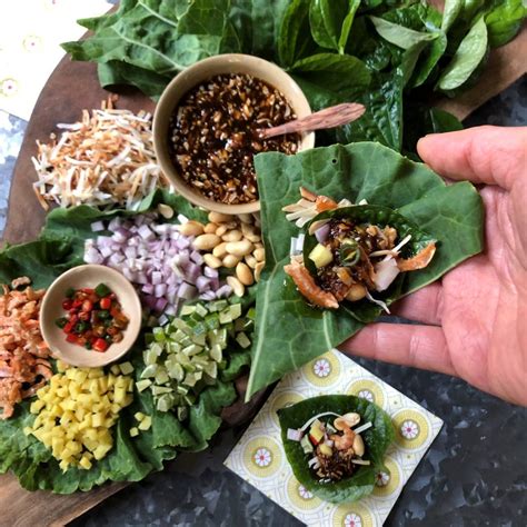 Thai Miang Kham Wild Pepper Leaf Salad Bites Recipe Viet World Kitchen