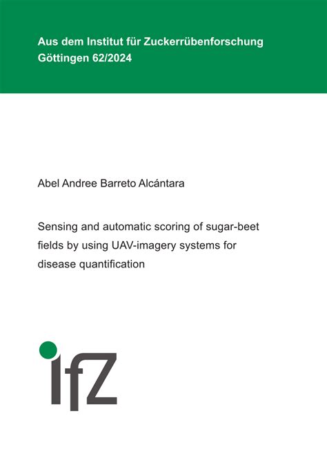 pdf sensing and automatic scoring of sugar beet fields by using uav