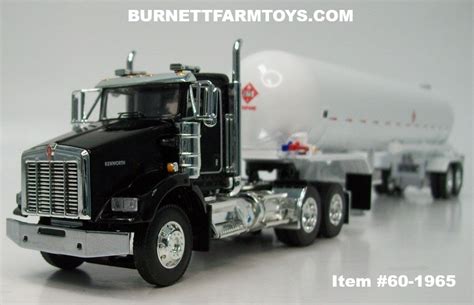 Item 60 1965 Black Kenworth T800 Day Cab With White Tandem Axle Missi