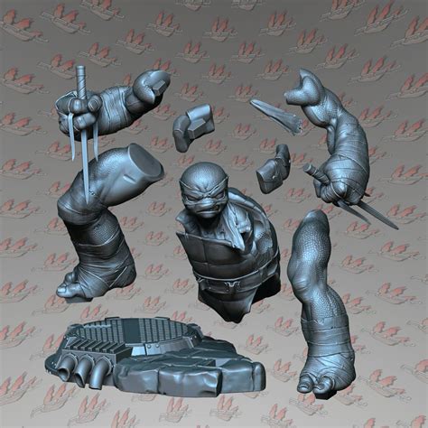 Raph 1 10 Scale Tmnt Idw 3d Model 3d Printable Cgtrader