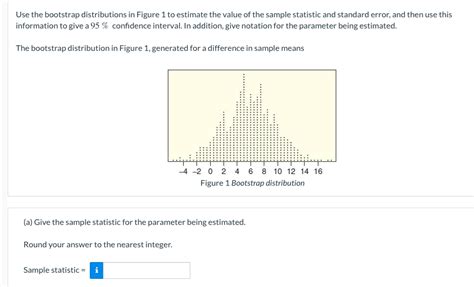 Solved Use The Bootstrap Distributions In Figure 1 To