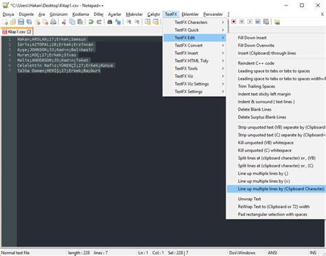 Notepad Textfx Eklentisi Hakan Arslan