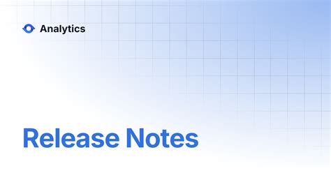 Release Notes Analytics