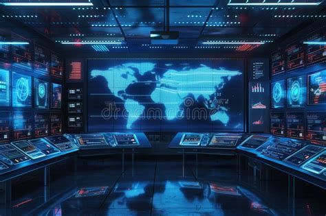 The Logistics Control Center Operates With Large Screens Displaying Crucial Delivery Routes And