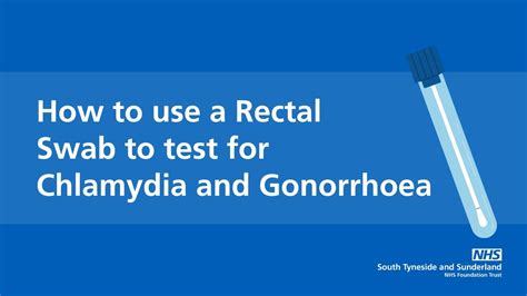 How To Use A Rectal Swab To Test For Chlamydia And Gonorrhoea Youtube