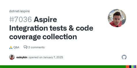 Aspire Integration Tests And Code Coverage Collection · Dotnet Aspire