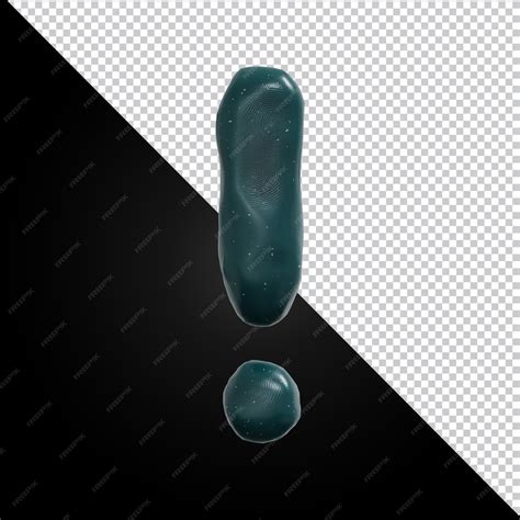 Premium Psd 3d Rendering Of Alphabet Exclamation Mark Symbol Isolated