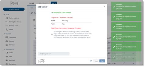 Procedure For Bulk Sign Using A Dsc Token