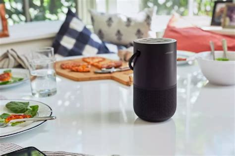 Bose Portable Home Speaker Speaker Portabel Pintar Dengan Dukungan Google Assistant Dan Amazon
