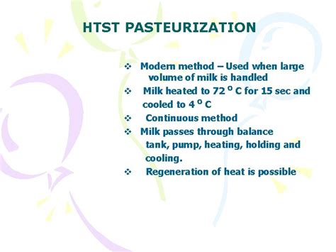 Pasteurization Definition Objectives Methods Ltlt Htst Uht Milk