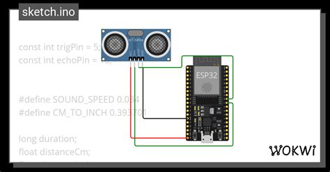 Sensor Ultrasonico Wokwi ESP32 STM32 Arduino Simulator