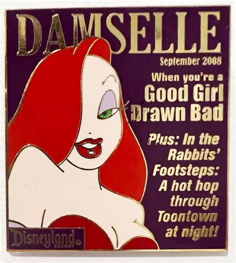 Jessica Rabbit Damselle Magazine Cover Dlr Disney Pin C04 Pins Break
