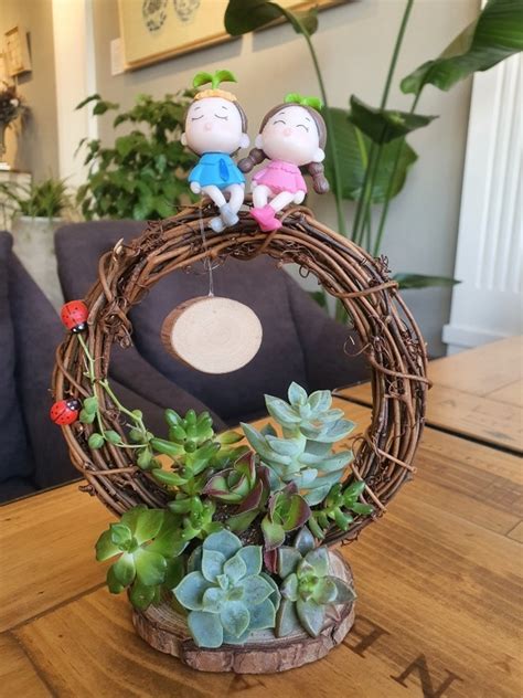 다육 아트 리스 만들기 네이버 블로그