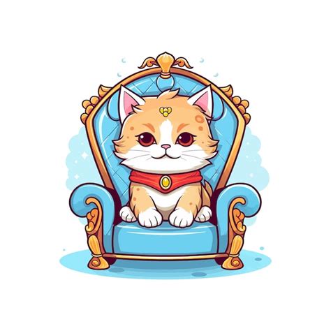 사랑스러운 고양이와 사랑의 표지 손 만화 캐릭터 일러스트레이션 평평한 만화 스타일 프리미엄 벡터