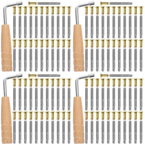 4 Sets Lap Harp Lyre Accessories Nail With Rivets Tuning Tools