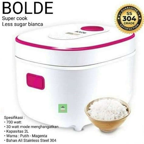 Jual Bolde Super Cook Less Sugar Digital Cook Rice Cooker Magic Com 2l Di Seller Mommy Kitchen