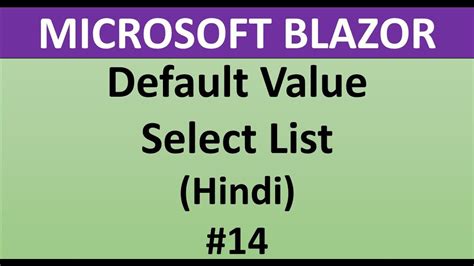 Blazor Tutorial For Beginners 14 Set Default Value In Inputselect In