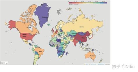 如何用python画世界地图并用不同的颜色展示每个国家的访问量 知乎