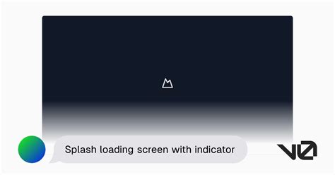 splash loading screen with indicator a v0 dev template v0