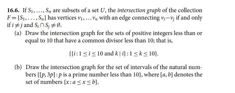 Solved 166 If S1 Sn Are Subsets Of A Set U The