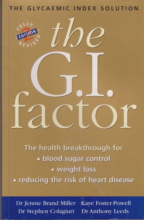 The Glucose Revolution The Glycaemic Index Solution Br
