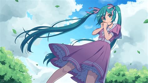 Miku In A Gust Of Wind R Hatsune