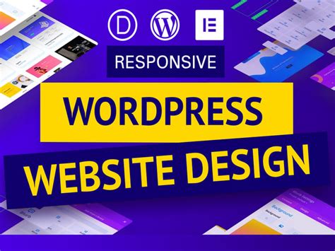 responsive wordpress website design elementor pro divi builder redesign