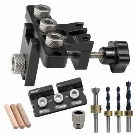 Universal Jig Dowel Cam Jig 3 In 1 Dowelling Jig Master Kit Wood Hole