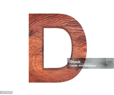 3d 장식 나무 알파벳 대문자 D 0명에 대한 스톡 사진 및 기타 이미지 0명 갈색 개념 Istock