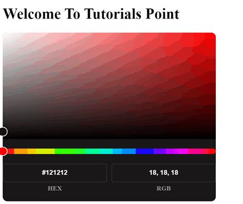 how to create a color picker in reactjs