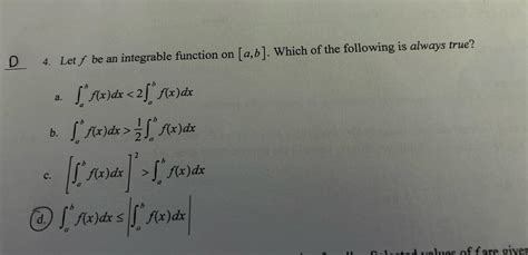 Integration Question Rcalculus