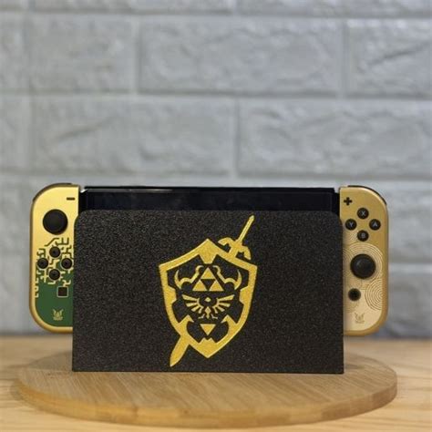 3mf File Hylian Shield And Master Sword Nintendo Switch Oled Dock Cover The Legend Of Zelda 🛡️