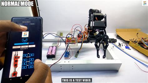 Arduino 6dof Robot Arm Bluetooth Controlling Using Mobile App Mit App Inverter Robot Lk