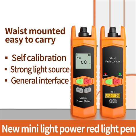 In Mw Fiber Optic Red Light Pen Optical Power Meter Dbm Set Alexnld Com