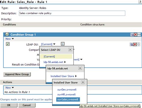 Novell Doc Novell Access Manager 31 Sp2 Policy Guide Creating Access Manager Roles In An